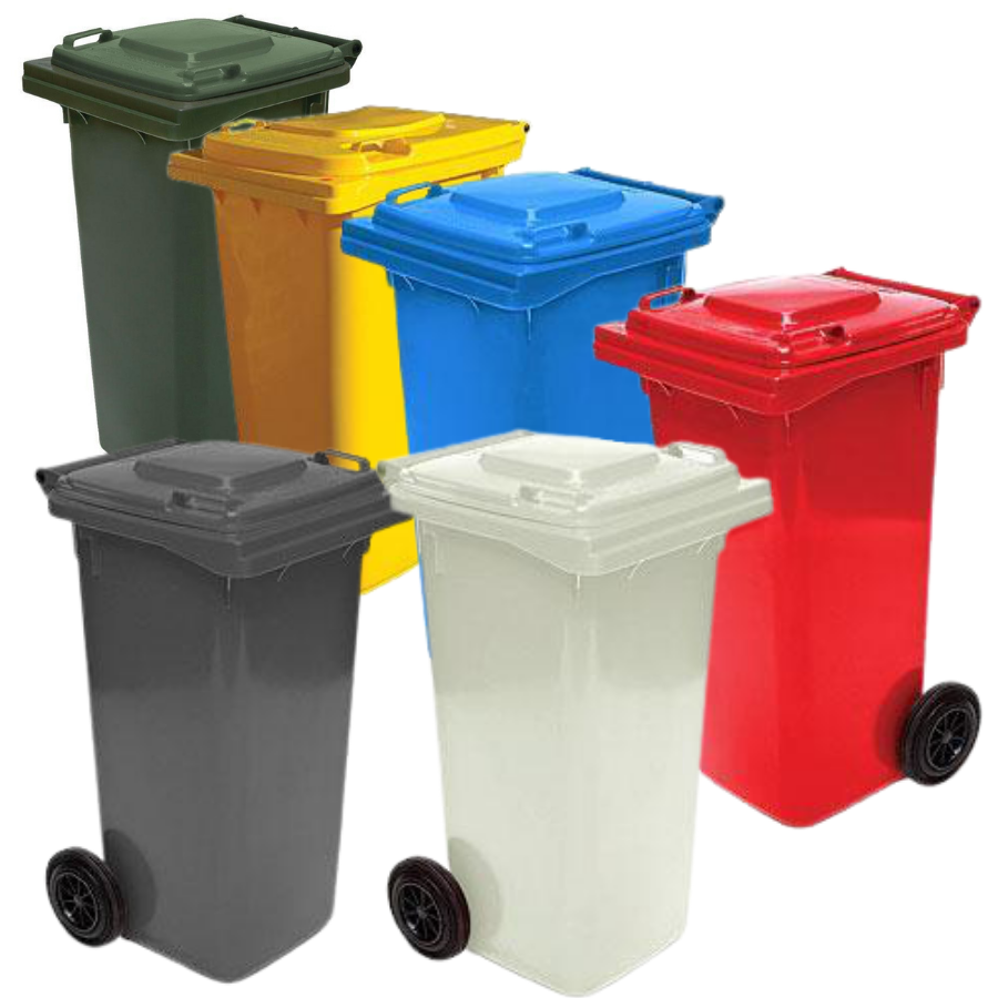 120L HDPE Wheelie Waste Bin - Reflex Equip