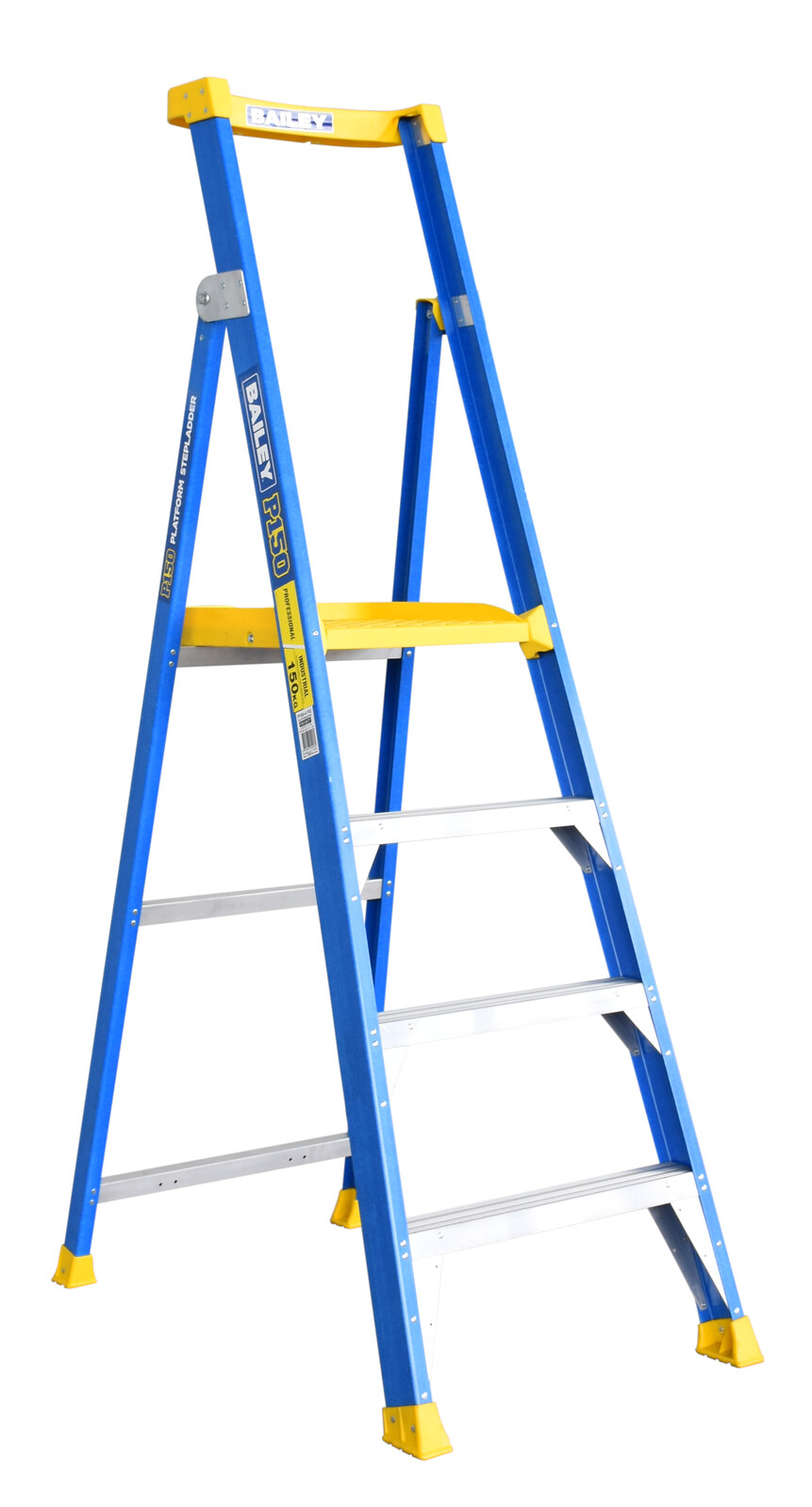 Bailey 4 Step 150kg Rated Fibreglass Platform Ladder - JOB Station