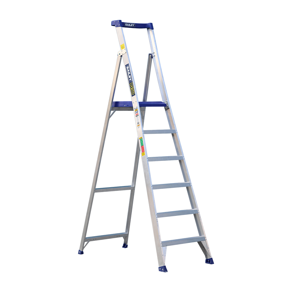 Bailey 150kg Rated 6 Step Platform Ladder 1.8m - JOB Station