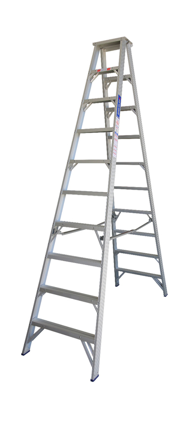 Indalex 16 Steps Pro Aluminium Double Sided Step Ladder - 4.8m - 150kg ...